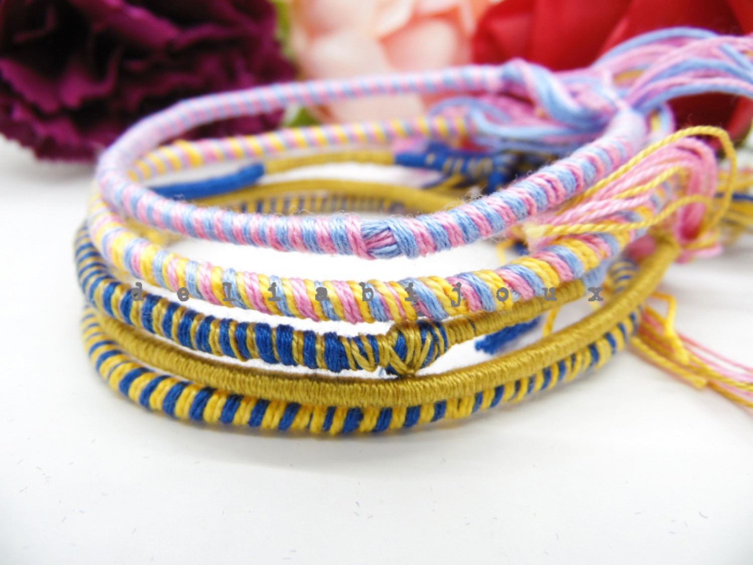 Set bratari rasucite din ata bumbac (cod671) | Delia Bijoux